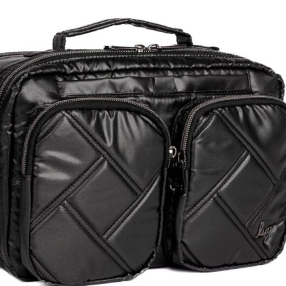 lug | Bags | Lug Rider Crossbody Bag Metallic Black | Poshmark